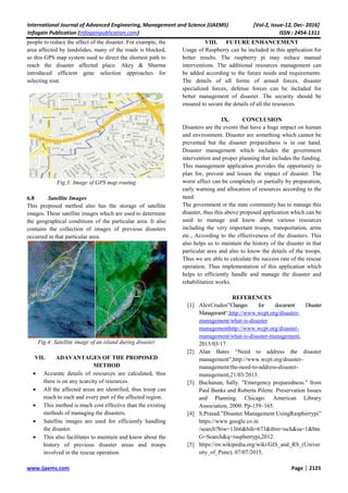 effective disaster management by efficient usage of resources | PDF