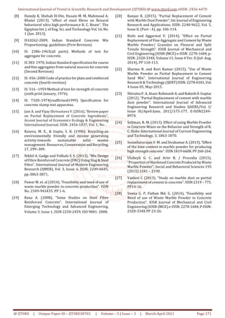 Experimental Study of Partial Replacement of Cement in Concrete with ...