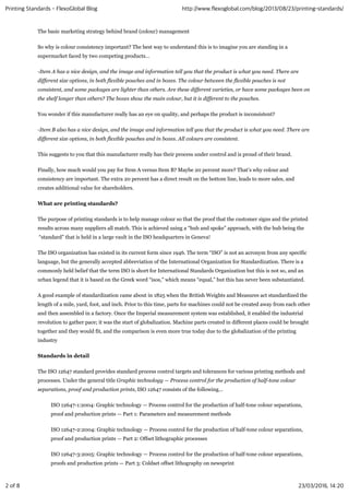 Printing Standards - FlexoGlobal Blog | PDF
