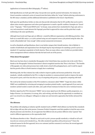 Printing Standards - FlexoGlobal Blog | PDF