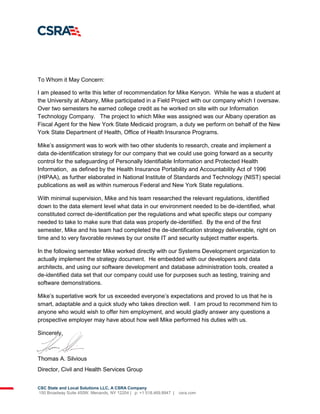 Recommendation Kenyon-signed | PDF | Technology & Computing