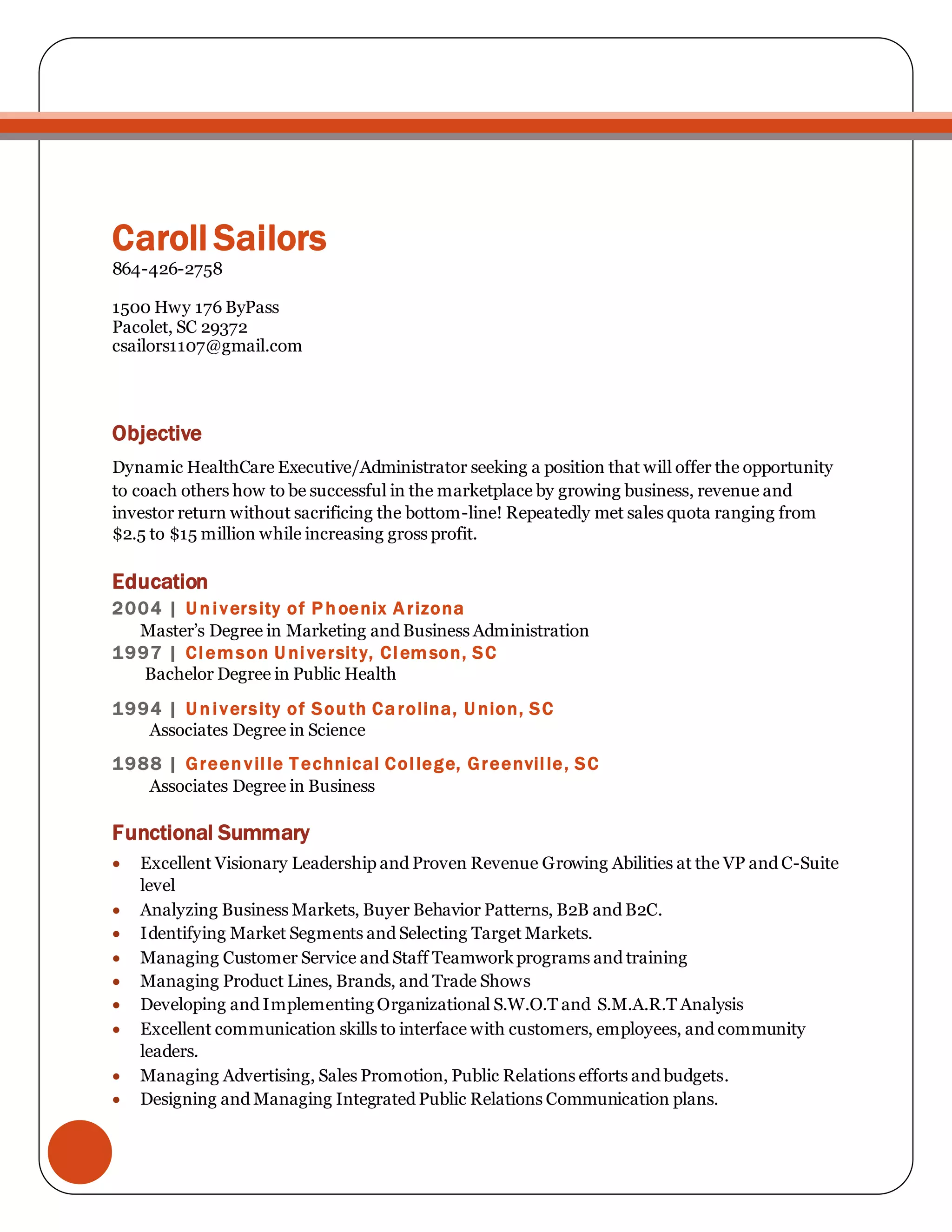 Caroll Sailors2 Resume | DOCX
