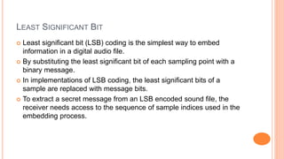 AUDIO STEGANOGRAPHY PRESENTATION | PPTX