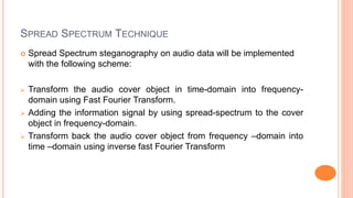 AUDIO STEGANOGRAPHY PRESENTATION | PPTX