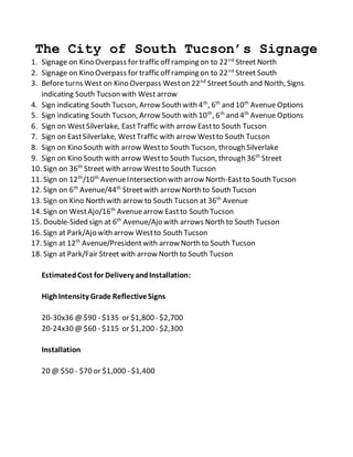 Signage Memo, Interim City Manager 101915 | PDF