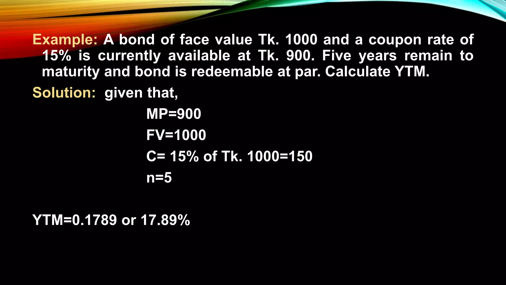 Bond Valuation | PPTX