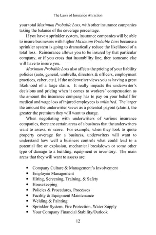 Laws of Insurance Attraction Sample | PDF | Financial Industry | Industries