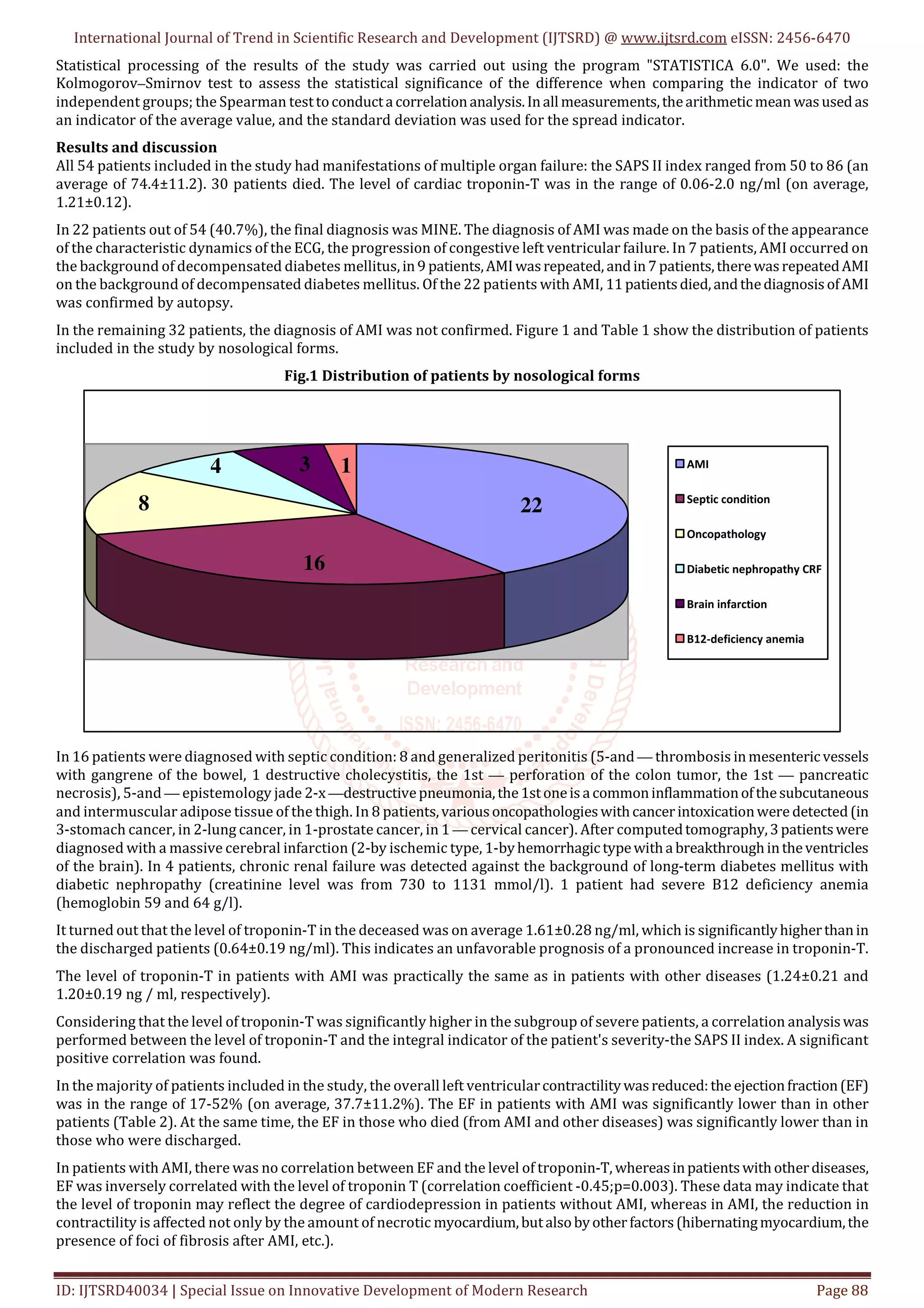 Increased Cardiac Troponin T in Patients without Myocardial Infarction ...