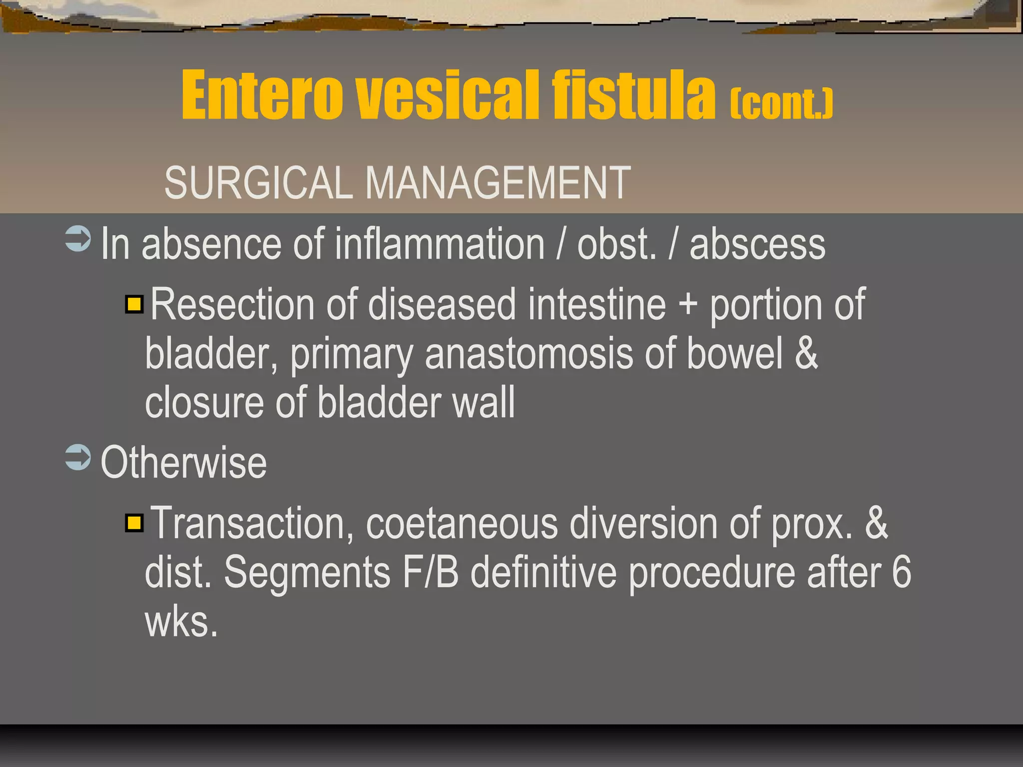internal fistula of bowel | PPT