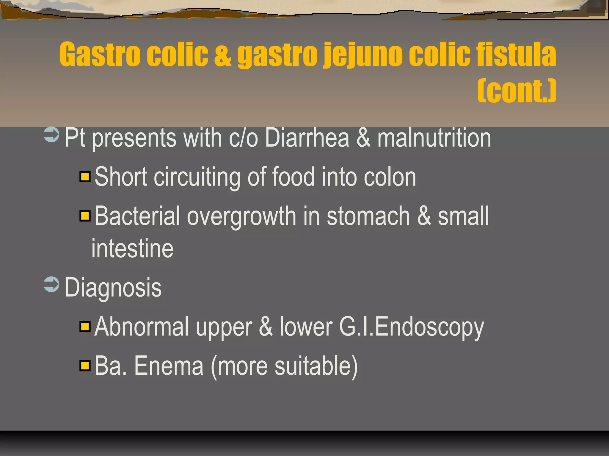 internal fistula of bowel | PPT