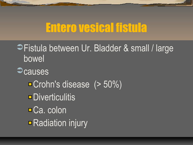 internal fistula of bowel | PPT