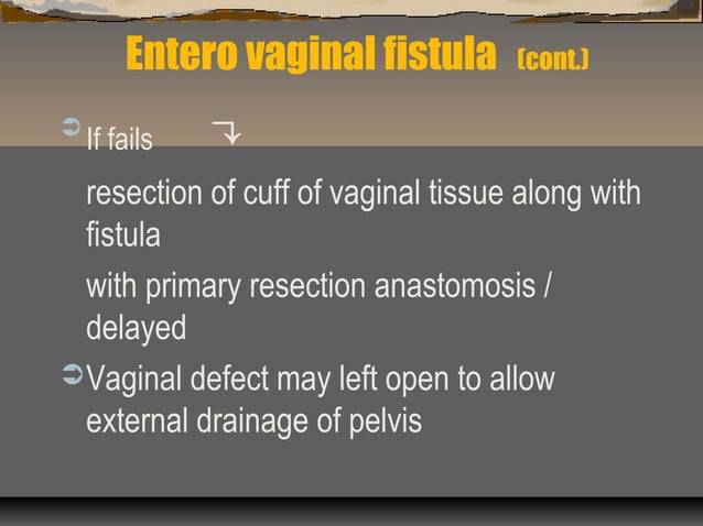 internal fistula of bowel | PPT