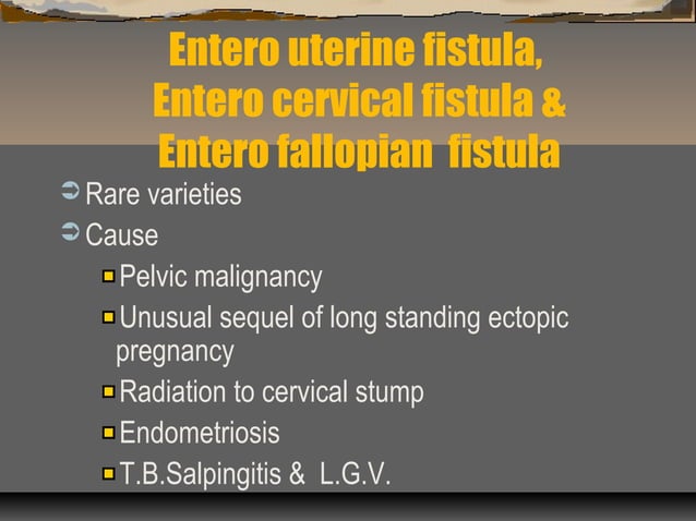 internal fistula of bowel | PPT