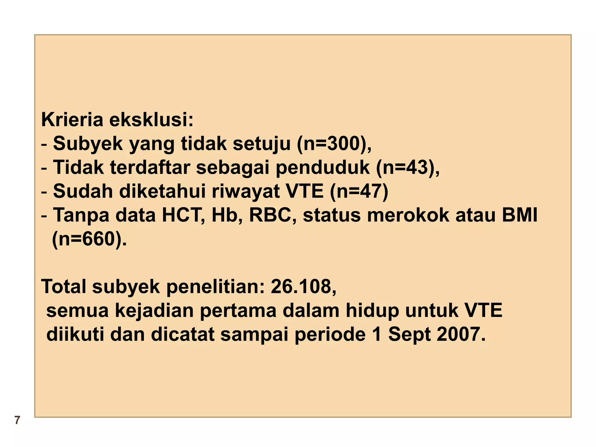 29 journal hematology i, hematocrit and rsk of venous thromboembolism in general | PPT