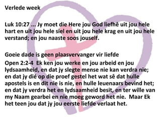 29 junie 2014 die liefde van jesus | PPT