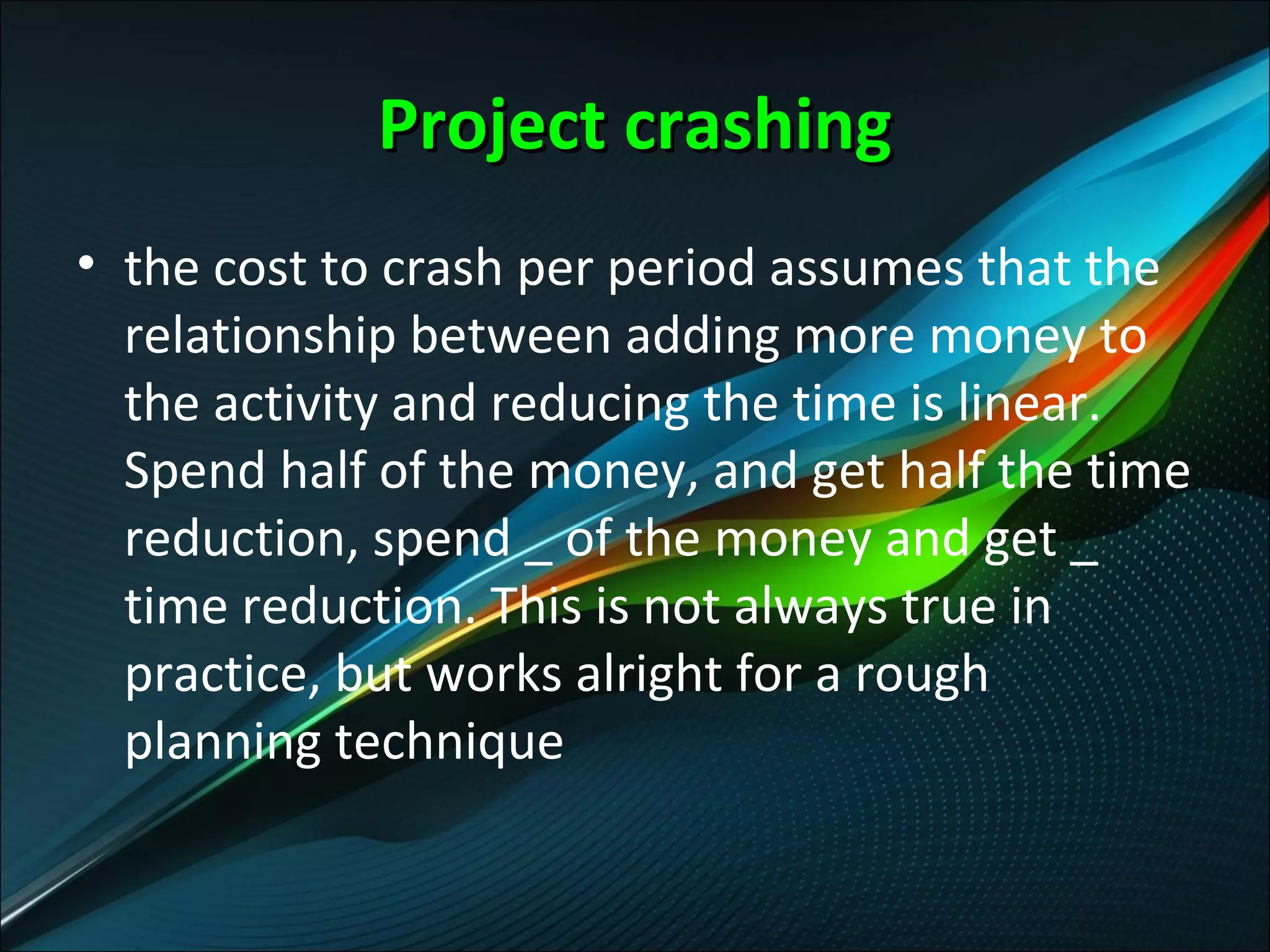 crashing of project | PPT