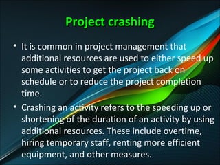 crashing of project | PPT