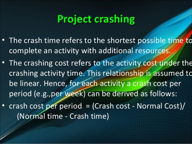 Crashing Of Project