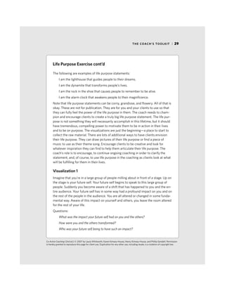 Life purpose exercise | PDF