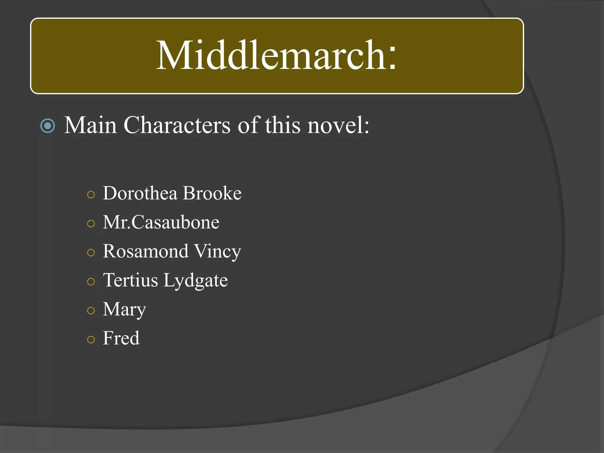 Paper.6. Middlemarch George Eliot's Views | PPTX