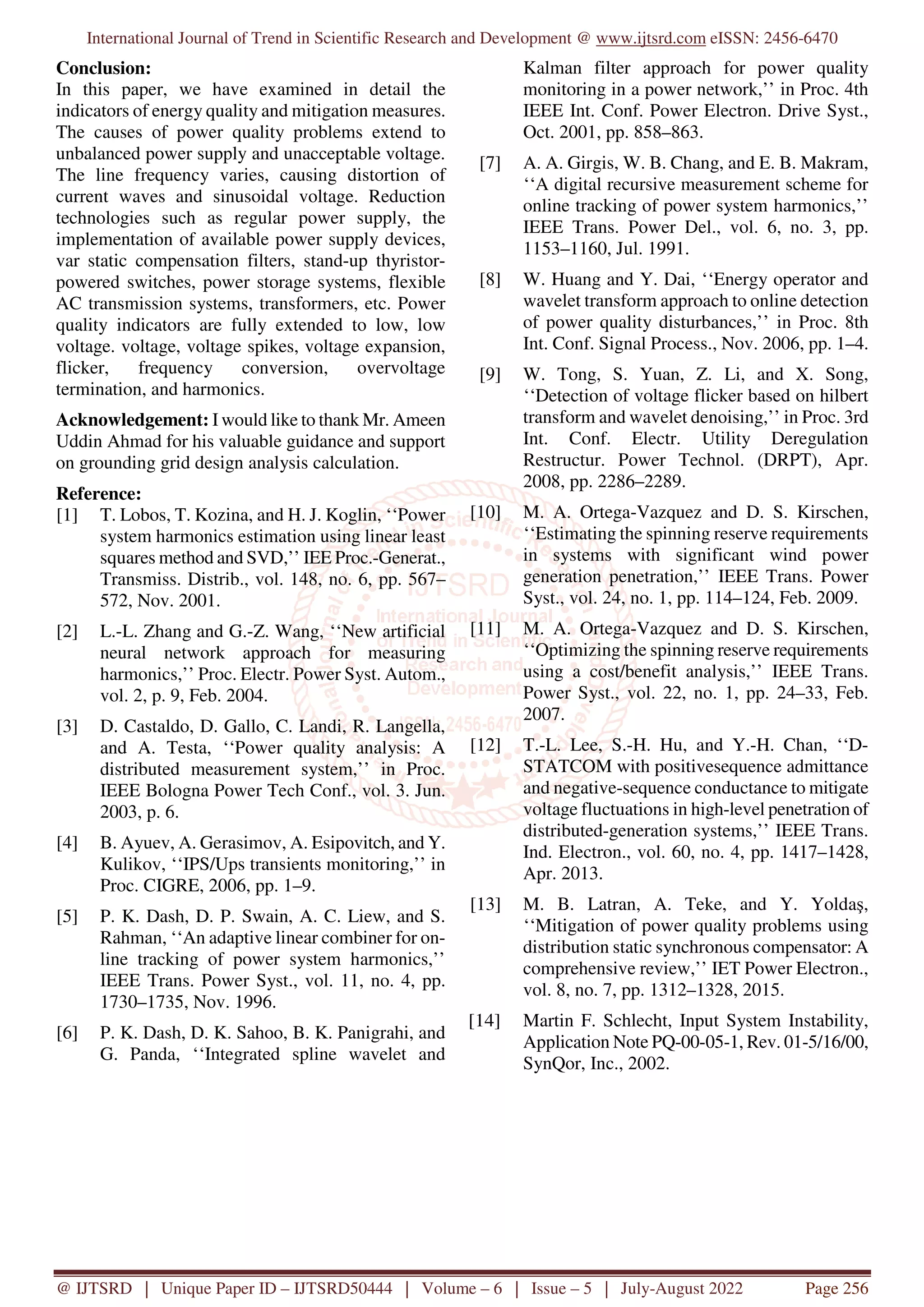 Mitigation Of Power Quality Issues In Distributed Generation Systems Pdf
