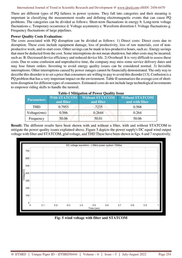 Mitigation Of Power Quality Issues In Distributed Generation Systems Pdf