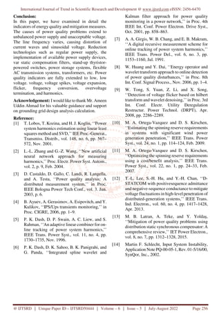 Mitigation of Power Quality Issues in Distributed Generation Systems | PDF