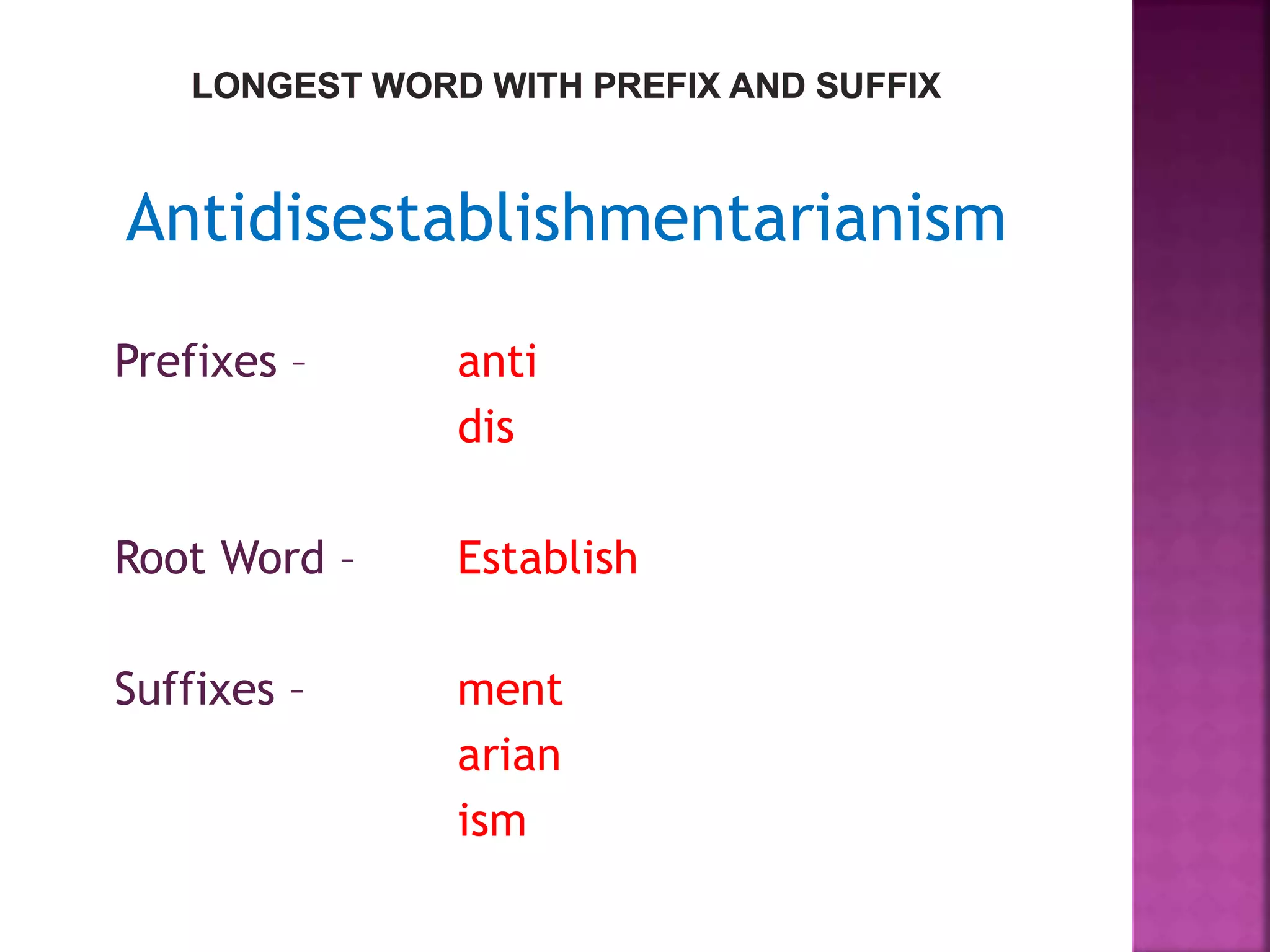 Prefixes and Suffixes | PPT