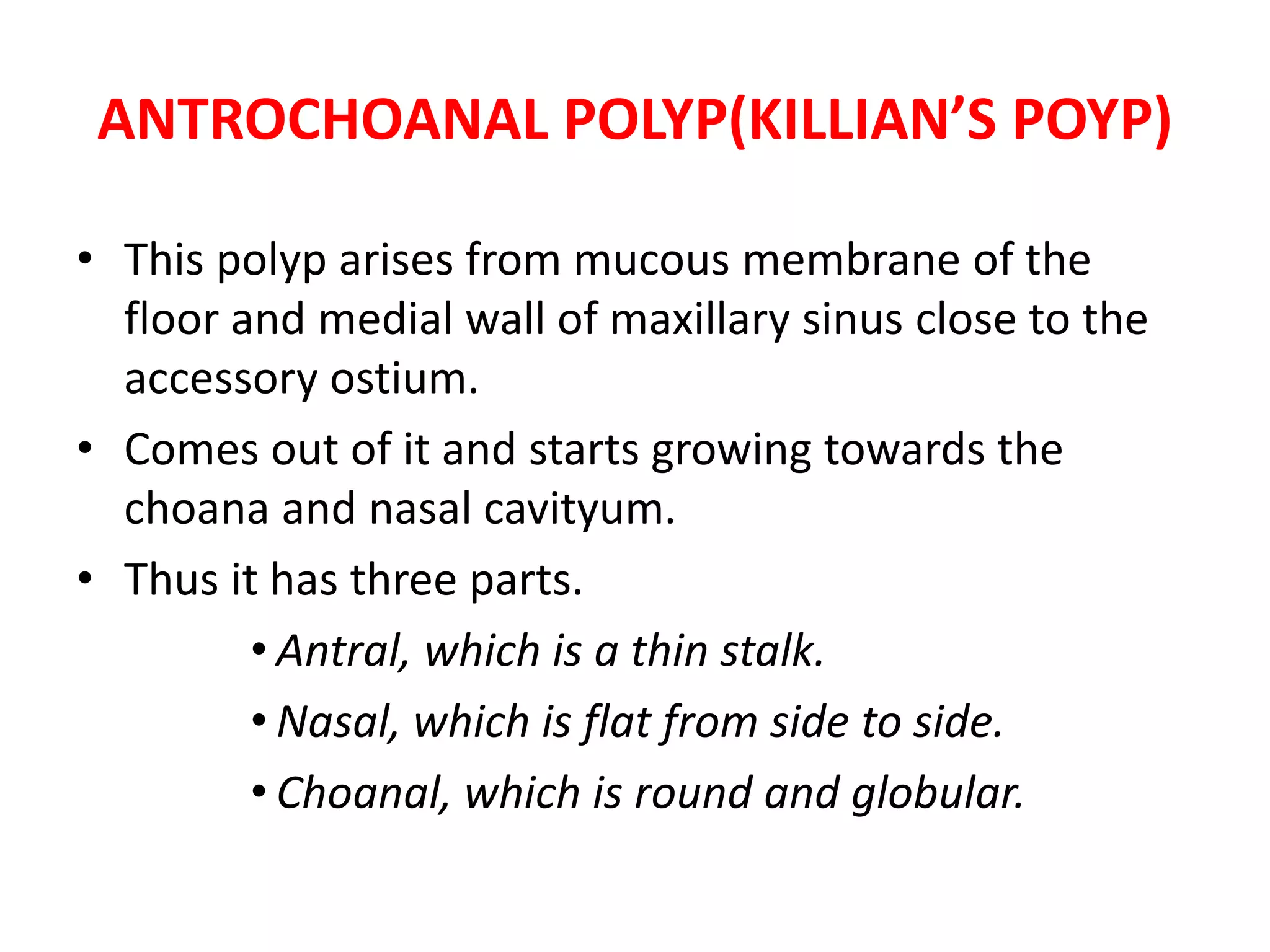 NASAL POLYPS | PPTX