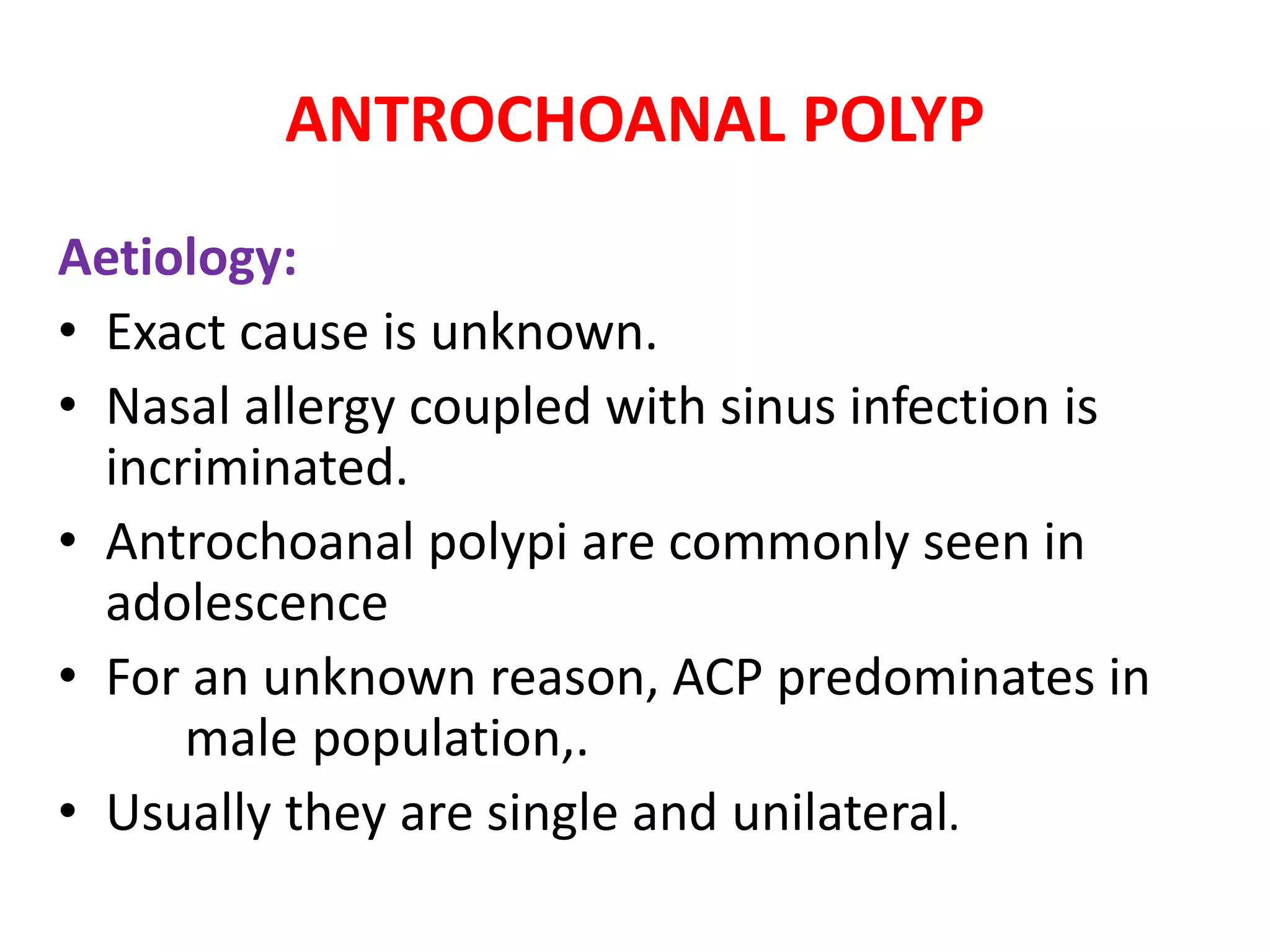NASAL POLYPS | PPTX
