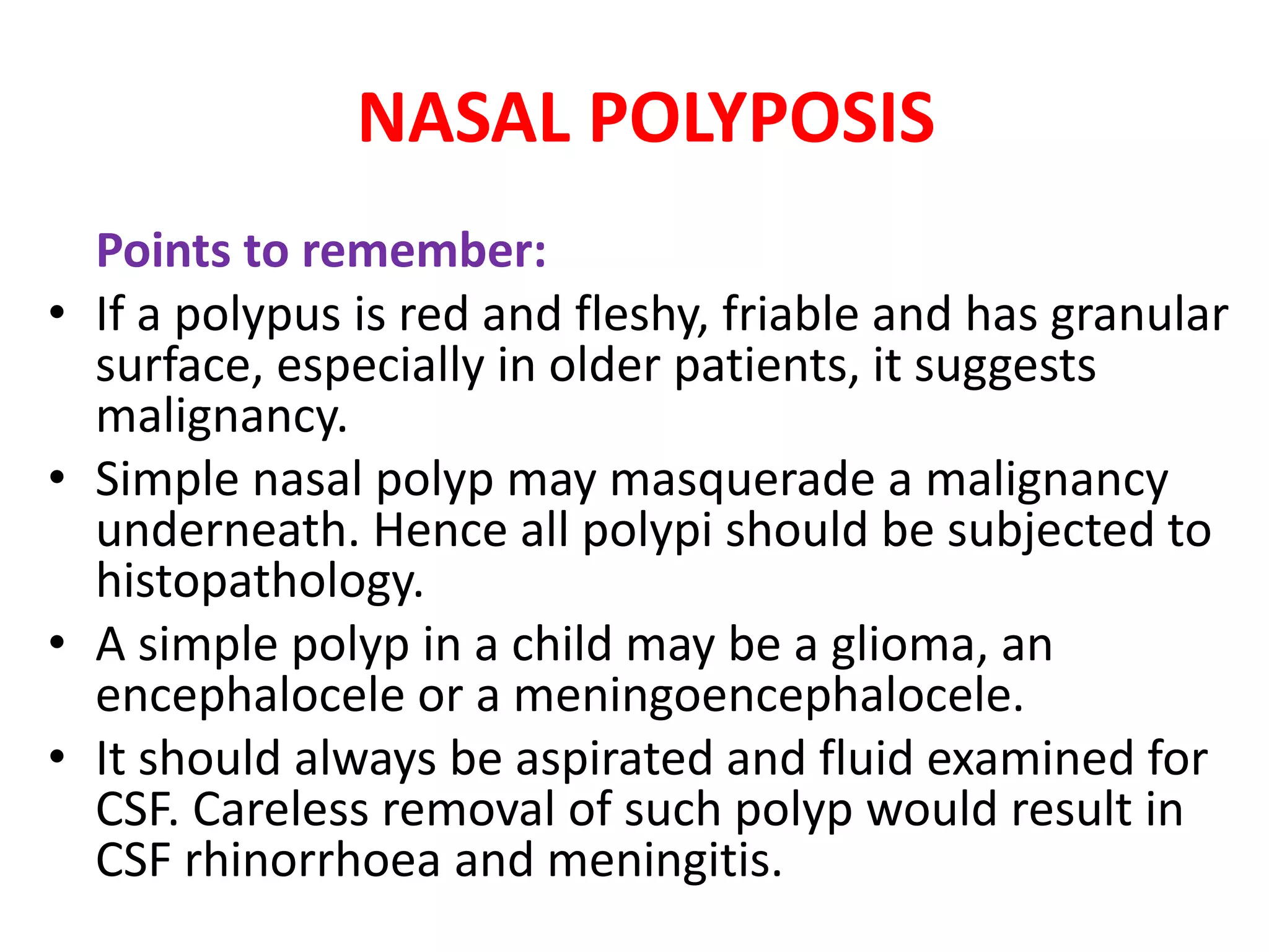 NASAL POLYPS | PPTX