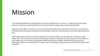 Non-profit impact report in powerpoint for your company | PPTX