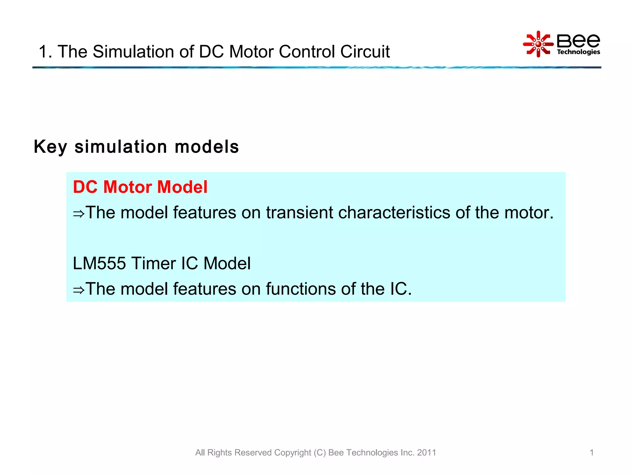 The Simulation of DC Motor Control Circuit | PPT