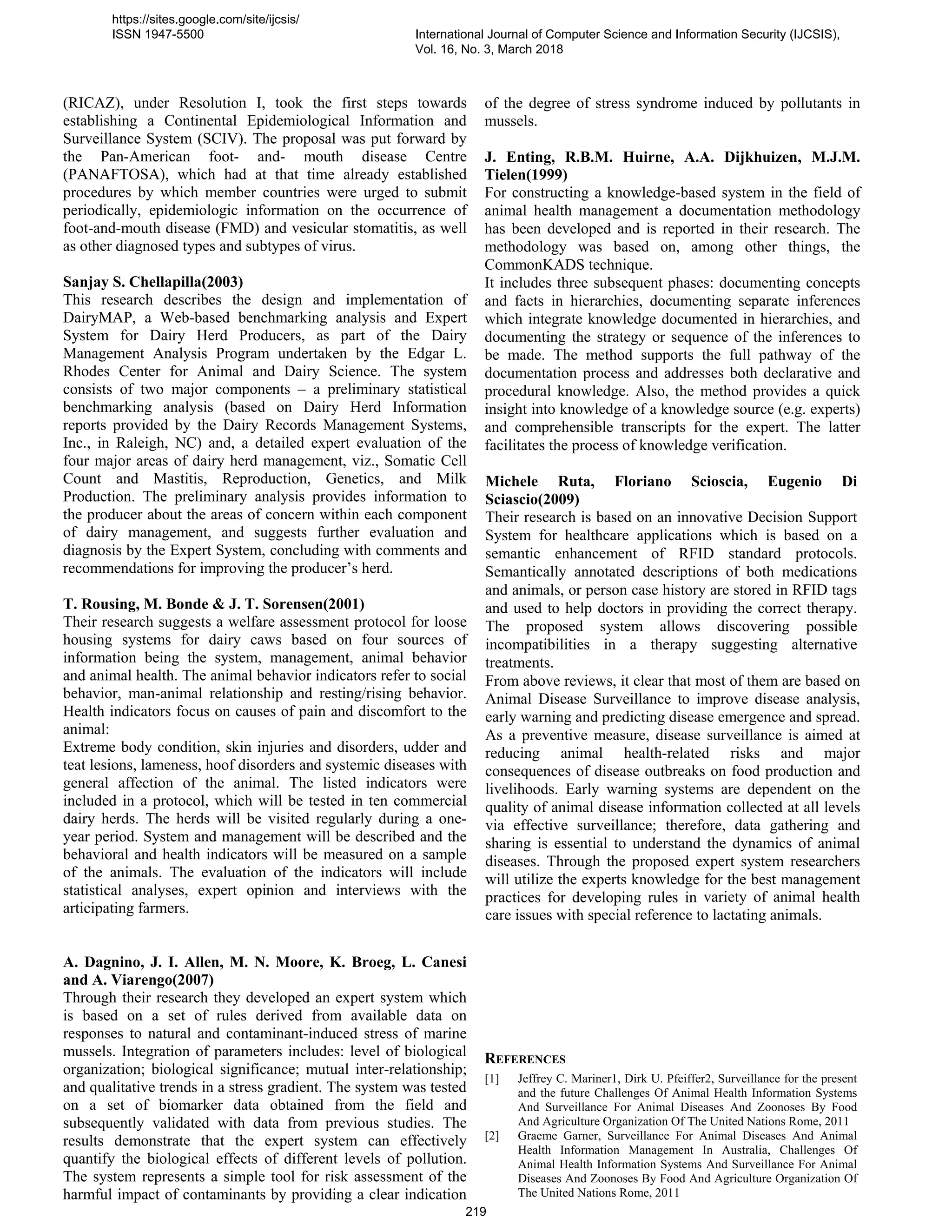 Information Technology in Animal Health Care System | PDF