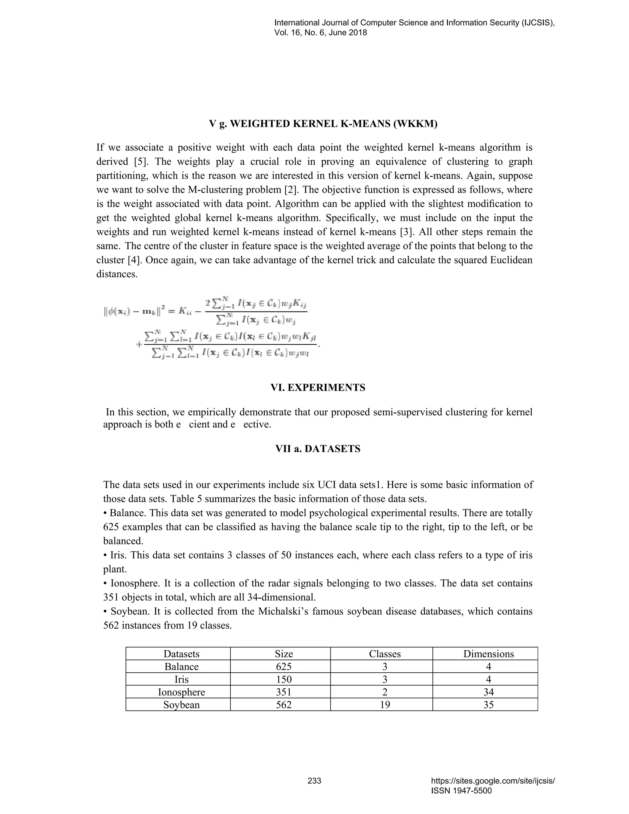 A Kernel Approach For Semi Supervised Clustering Framework For High