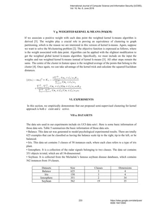 A Kernel Approach for Semi-Supervised Clustering Framework for High Dimensional Data | PDF