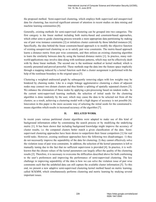 A Kernel Approach for Semi-Supervised Clustering Framework for High Dimensional Data | PDF