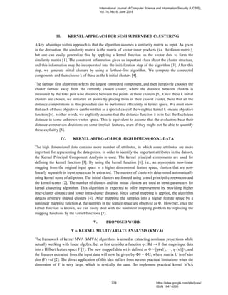 A Kernel Approach for Semi-Supervised Clustering Framework for High Dimensional Data | PDF