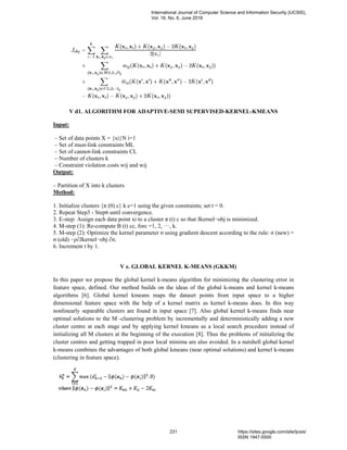 A Kernel Approach for Semi-Supervised Clustering Framework for High Dimensional Data | PDF
