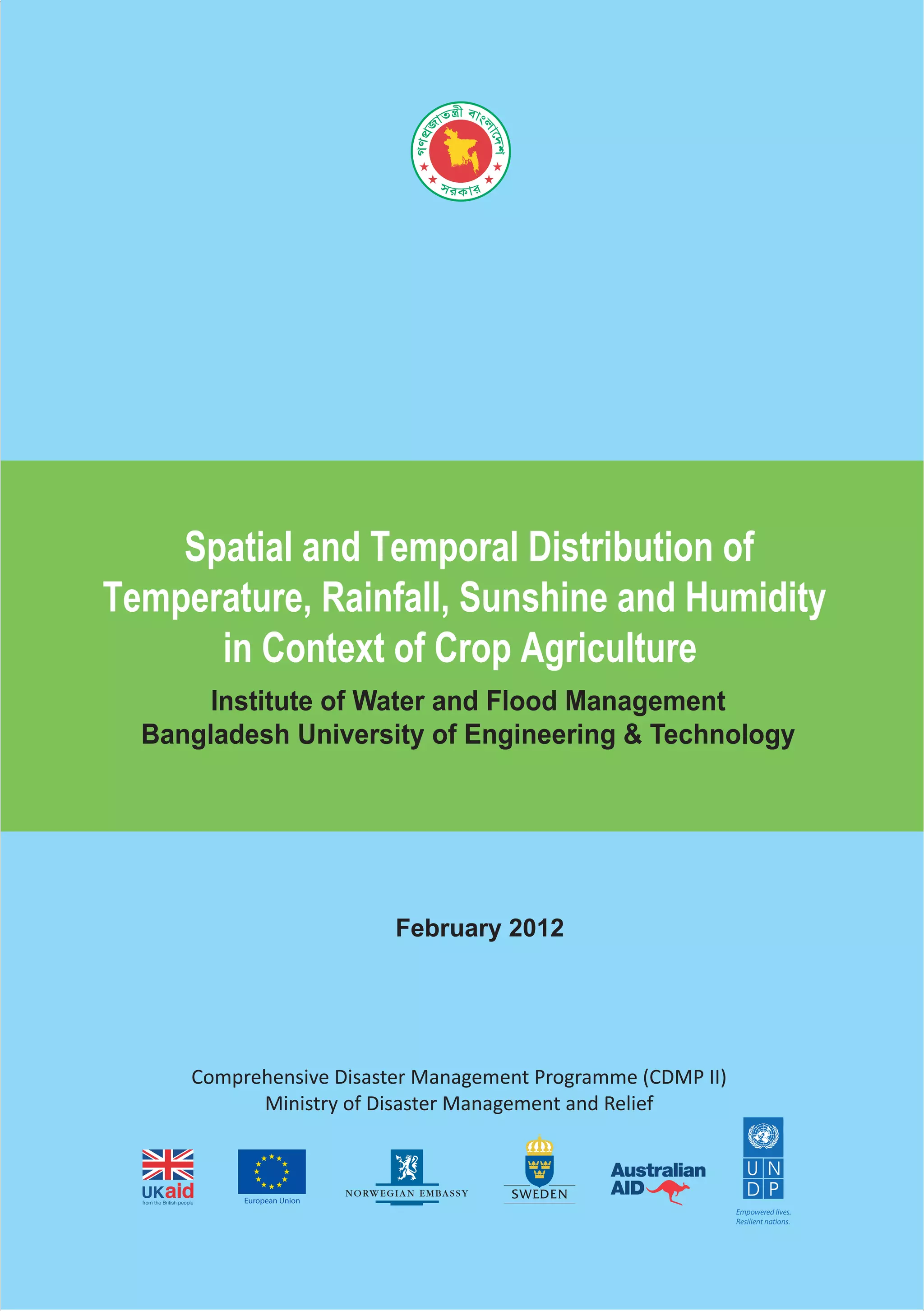 29 Report Spatial Temporal Distribution Of Temperature Crop Agriculture