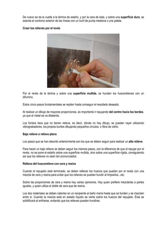 Repujado de estaño | PDF