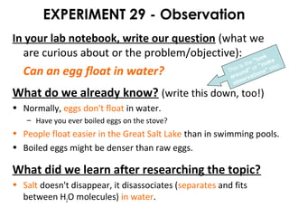 Science Inquiry: Data Collection and Analysis | PPT