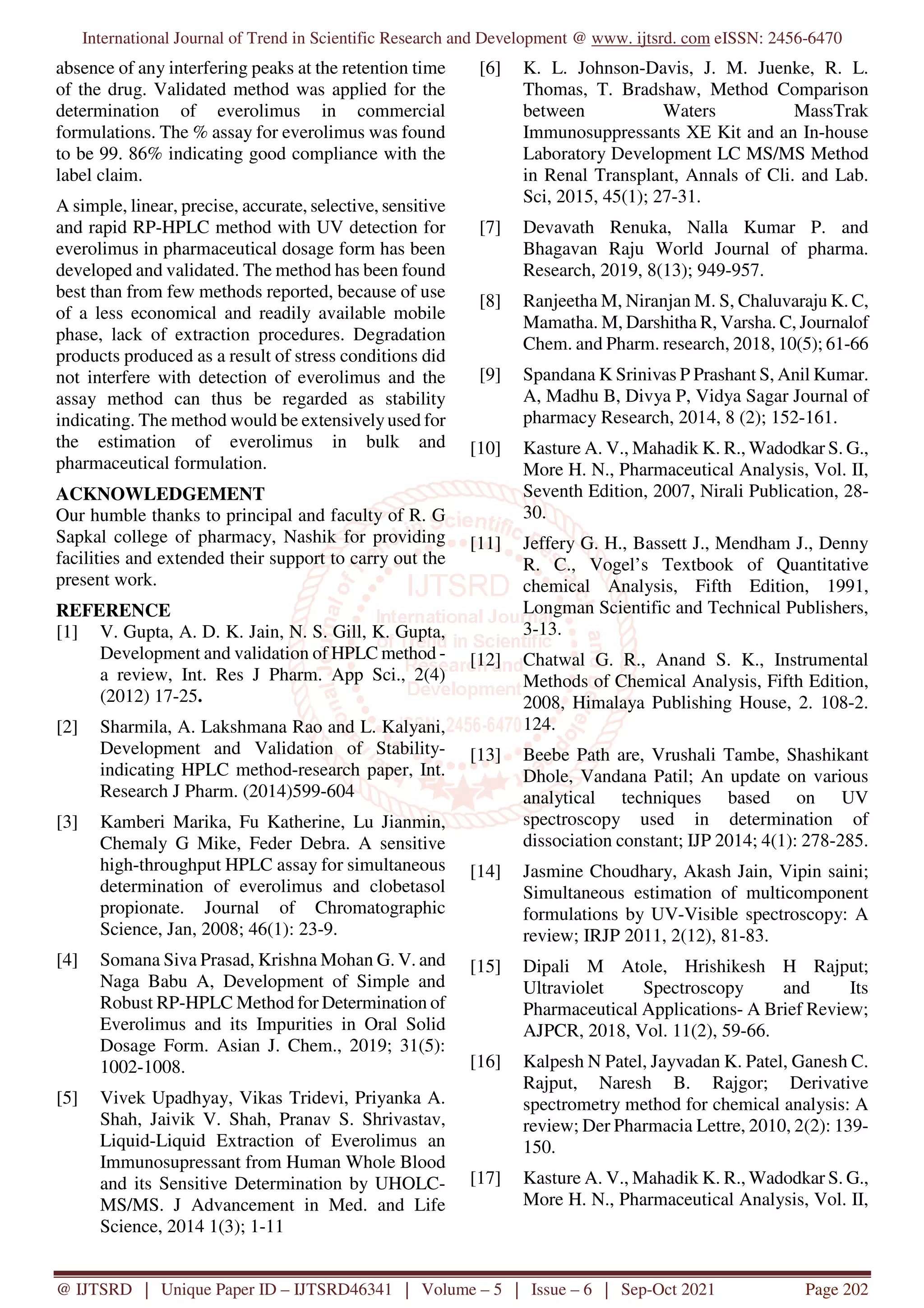 Stability Indicating RP HPLC Method Development and Validation of ...