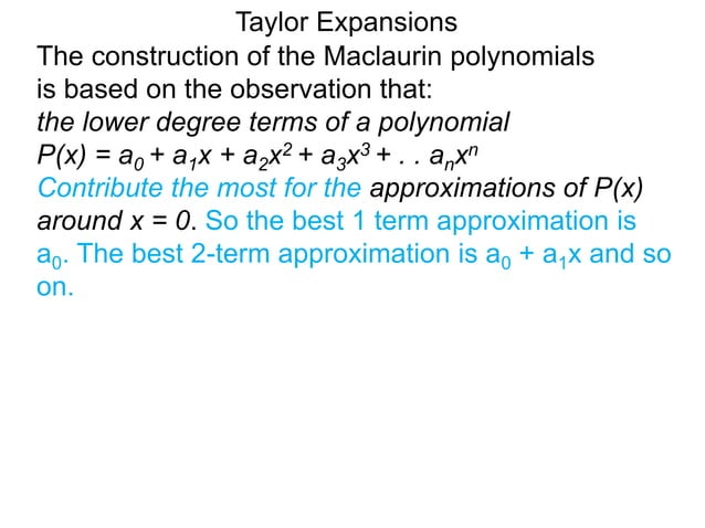 29 taylor expansions x | PPT