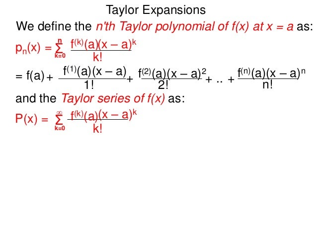 29 taylor expansions x