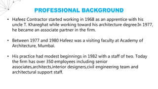 Hafeez Contractor | PPTX