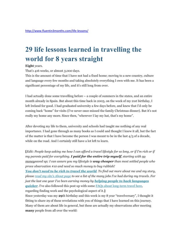 29 things i learned | PDF