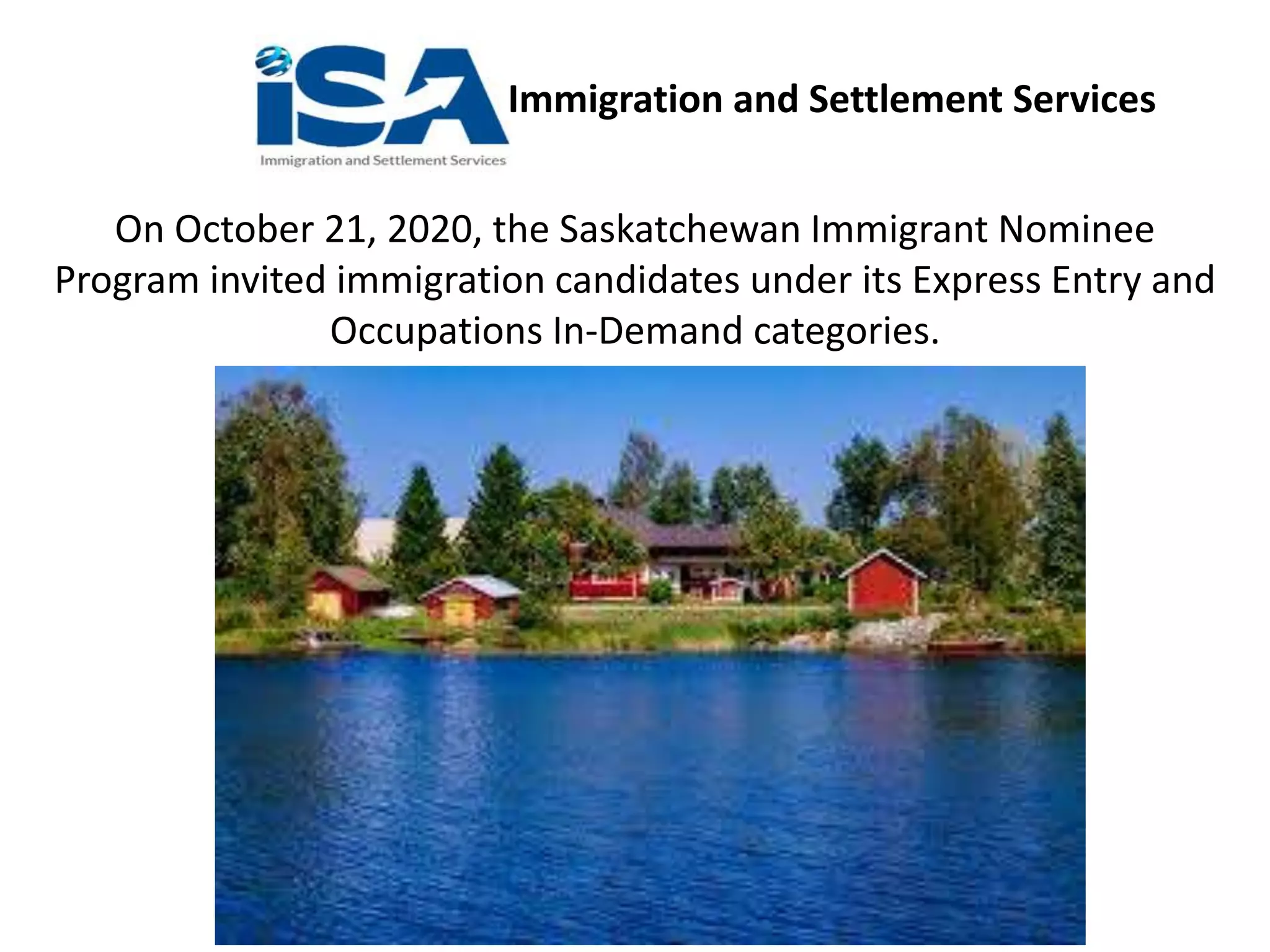 Saskatchewan Immigrant Nominee Program | PPT