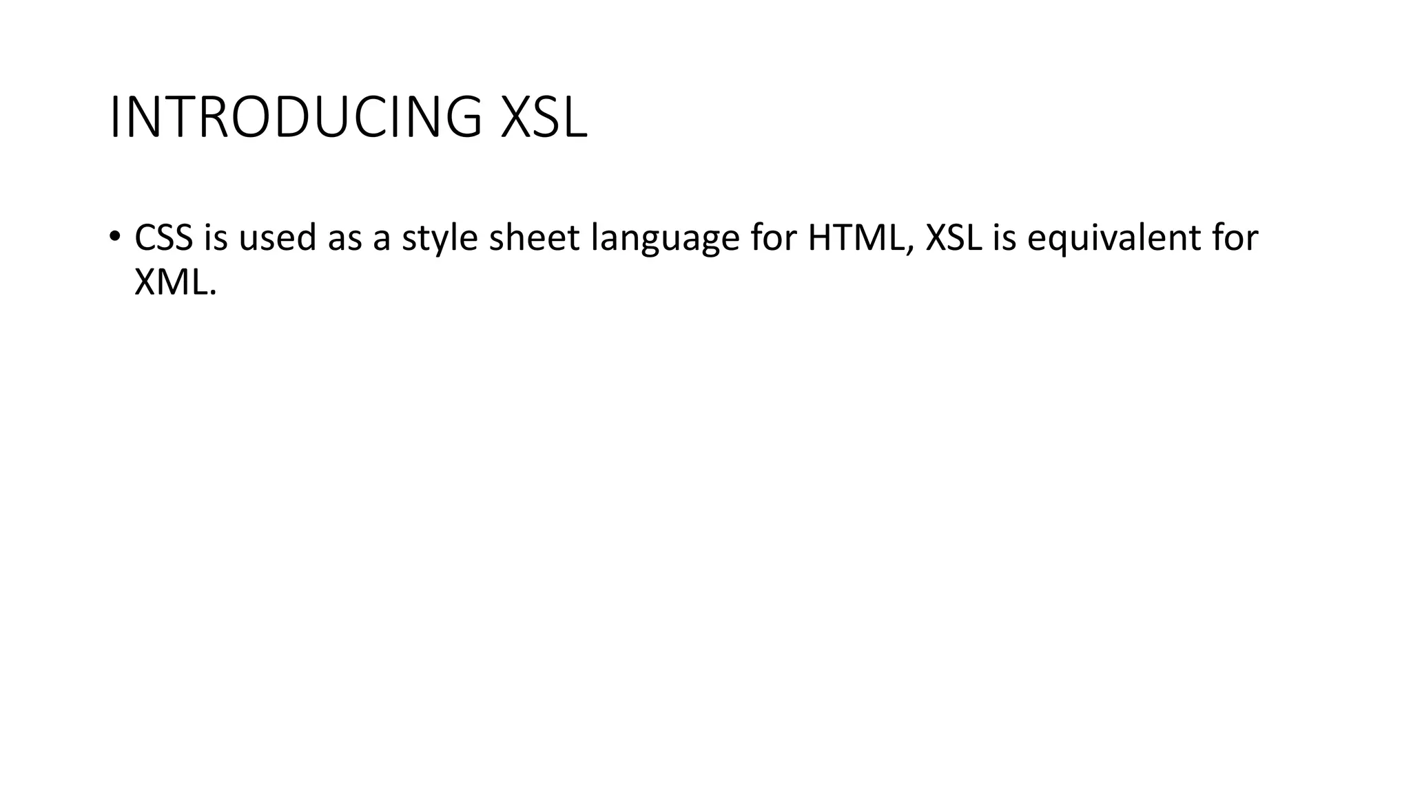 transforming xml using xsl and xslt | PPTX transforming xml using xsl and xslt | PPTX