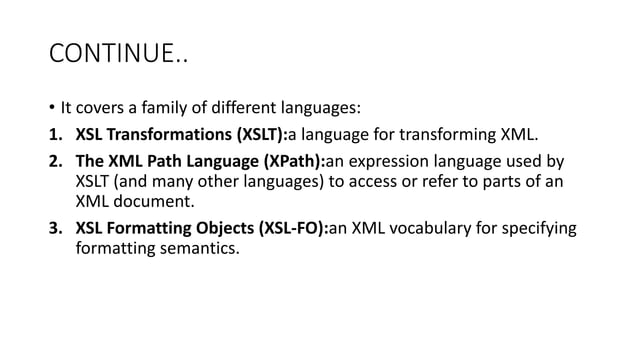 transforming xml using xsl and xslt | PPTX